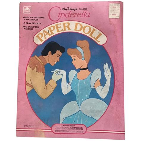 Walt Disney Cinderella Paper Doll Set 1989 For Sale On Ruby Lane