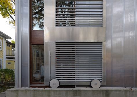 Massachusetts House Has Translucent Plastic Walls And Wheeled Shutters
