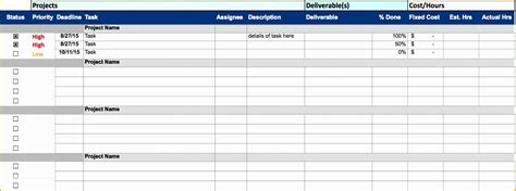 Free Excel Project Management Tracking Templates Koticolor