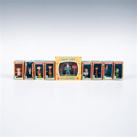 At Auction 9pc 1961 Marx Tv Tinykins Top Cat Figurines