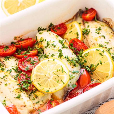 Baked Cod Fillets Au