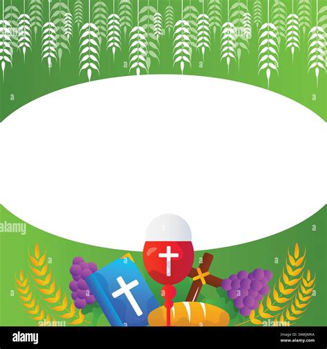 Holy Frames Sacred Religious Illustration With Divine Symbols Stock