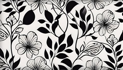 Floral Monochromatic Pattern Premium Ai Generated Image Floral Monochromatic Pattern Premium Ai Generated Image