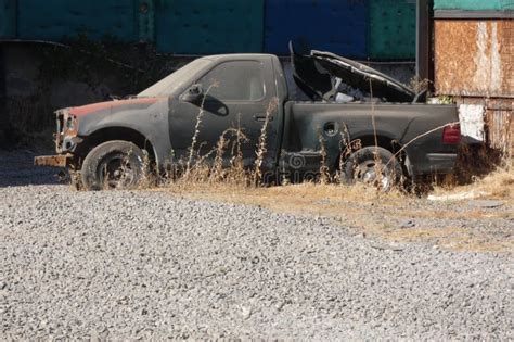 Rusty Van Stock Image Image Of Black Empty Rusty 370100587