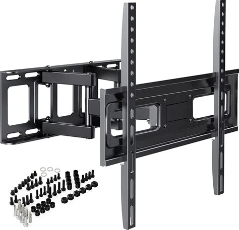 Perlesmith Support Mural Tv Fixation Tv Murale Inclinable Et Orientable Pour Écrans 26 70
