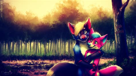 1440x3200 Furry Couple Anime Art 1440x3200 Resolution Wallpaper Hd