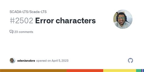 Error Characters · Issue 2502 · Scada Ltsscada Lts · Github