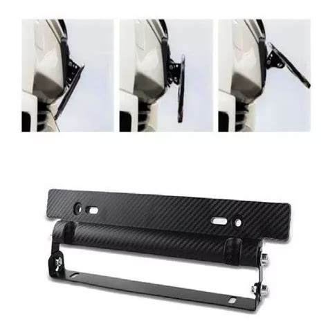 Porta Placa Reclinable Para Auto Negro Promart
