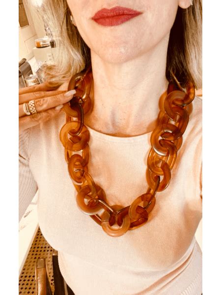 Colar Argolas Marron Kim