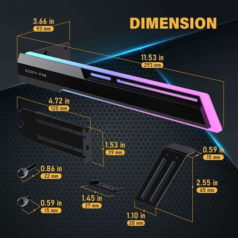 Jual Ezdiy Fab Argb Gpu Holder Brace Graphics Card Support Di Seller Mantap Baru Mantap Baru