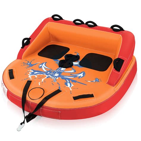 Topcobe 2 Person Water Sport Inflatable Towable Tubes For Boating