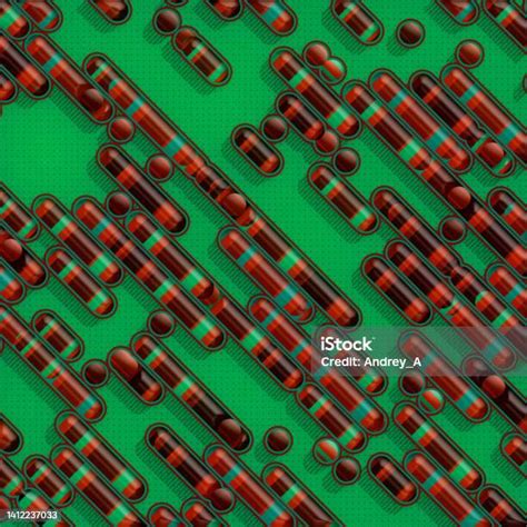 컬러 기하학적 패턴의 디지털 일러스트레이션 3d 렌더링 현대적인 배경 미래 지향적 인 스타일 0명에 대한 스톡 사진 및 기타 이미지 Istock