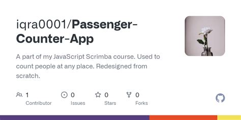 Github Iqra0001passenger Counter App A Part Of My Javascript
