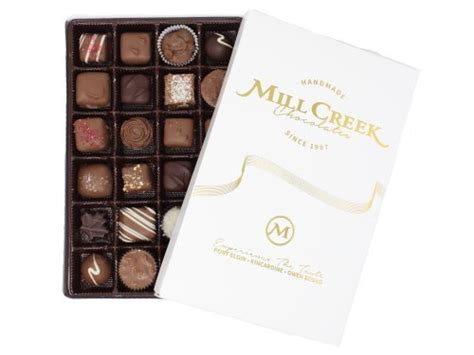 27 Piece Assorted Wrapped Box Mill Creek Chocolates