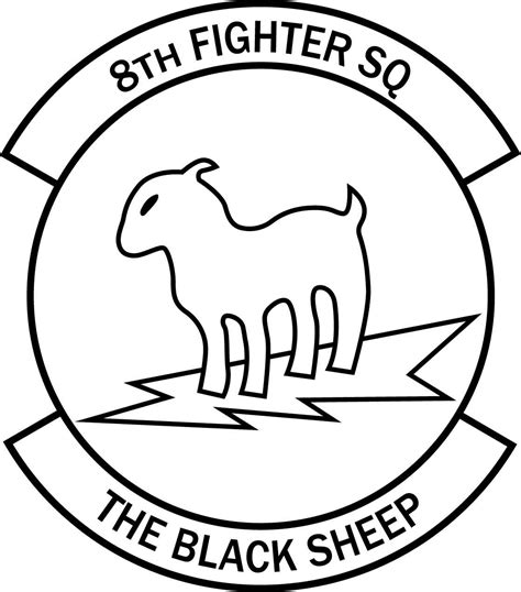 Usaf 8th Fighter Squadron Air Force Fs Insignia Vector File Inspire