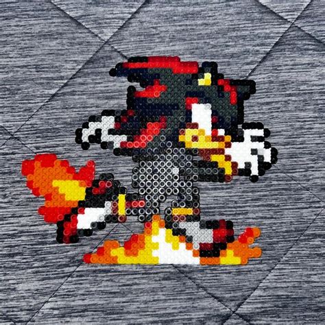Amy Rose Perler Bead Sprite Sonic The Hedgehog Gaming Decor Sonic