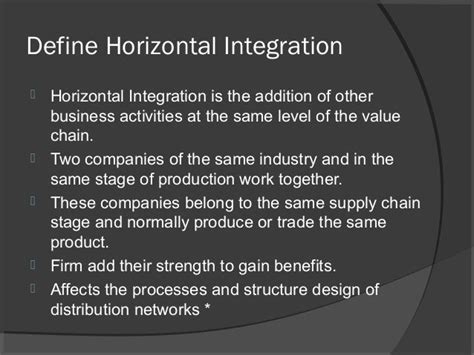 Vertical Integration Hrm Definition Difference Between Horizontal