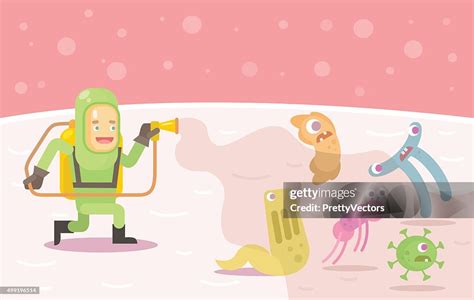 Medicine Kill Germ Vector Flat Illustration High Res Vector Graphic