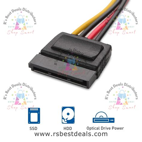 4 Pin Molex To Sata Power Supply Cable Rs Best Deals