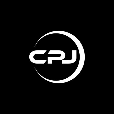 Cpj Letter Logo Design In Illustration Vector Logo Calligraphy Designs For Logo Poster