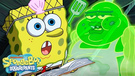 Spongebob Summons A Ghost 👻 Full Scene Spongebobofficial Youtube