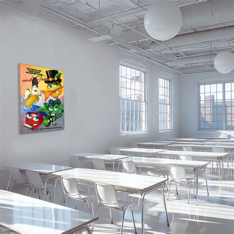 Anime Fruit And Vegetable Band Poster 18 X 24 Laminated Nutrition