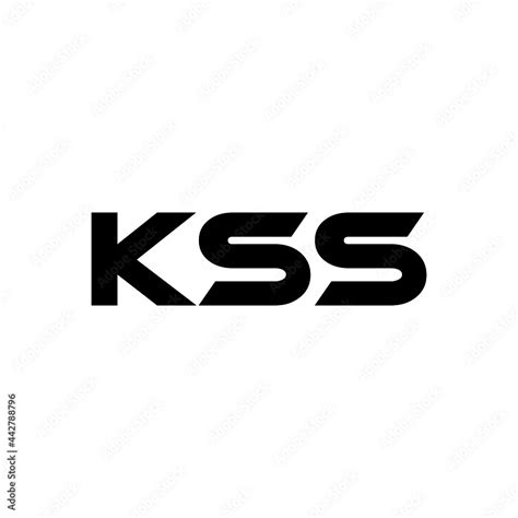 Kss Letter Logo Design With White Background In Illustrator Vector