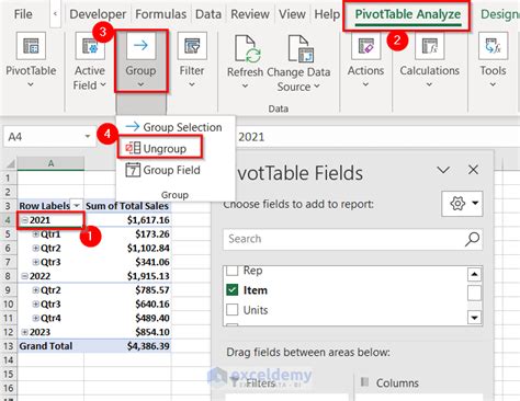 Cách Nhóm Dữ Liệu Trong Pivot Table Excel