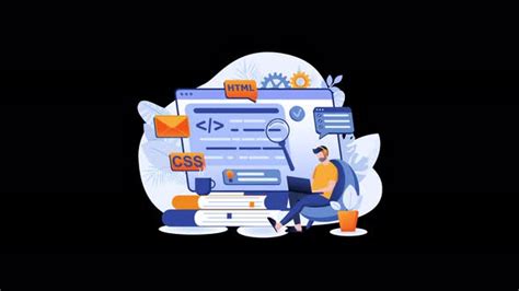 African Individual Coding With Html And Css Elements Around Elements