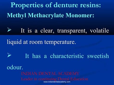 Heat Cured Acrylic Denture Base Ppt