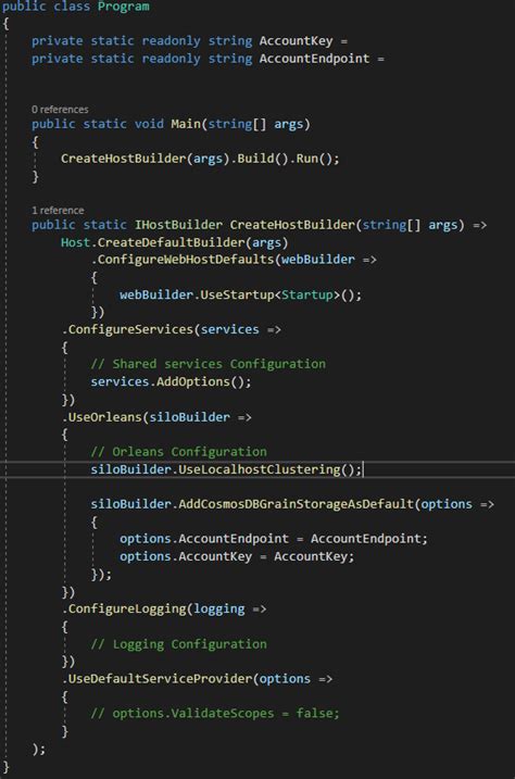 cannot resolve scoped service cosmosdbstorageoptions · issue 40