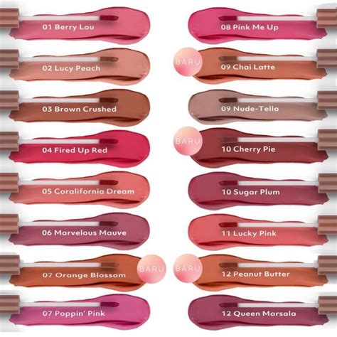 Jual Marina Glow Ready Velvet Matte Lip Cream 12 Peanut Butter Di