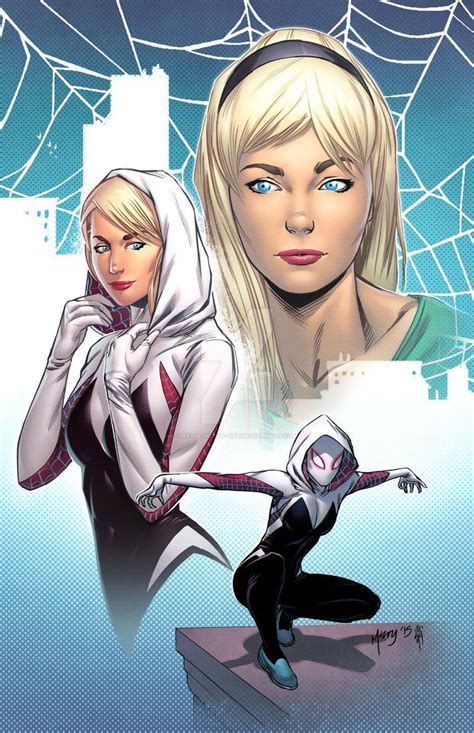Spider Gwen Colored By Kevinmccoy On Deviantart Spider Gwen Marvel