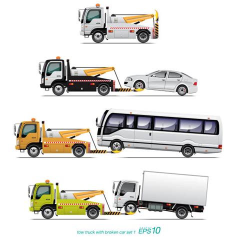 Heavy Recovery Trucks Illustrations Royalty Free Vector Graphics
