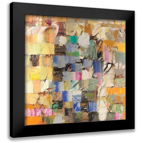 Lucas 15x15 Black Modern Framed Museum Art Print Titled Concetti