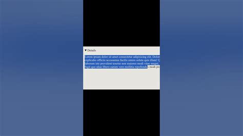 Details Tag In Html Learnhtml5 Detailstag Htmltutorial Short