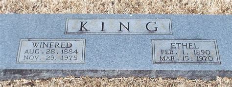 Winfred Raymond King 1884 1975 Mémorial Find A Grave