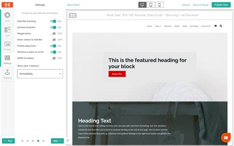 how to add hello bar announcements to your website