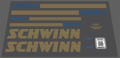 Buy Schwinn Sprint 1980s Decal Set At H Lloyd Cycles For Only 5200