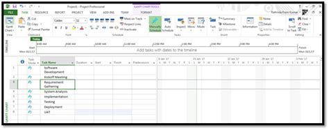 How To Create A Project In Microsoft Project