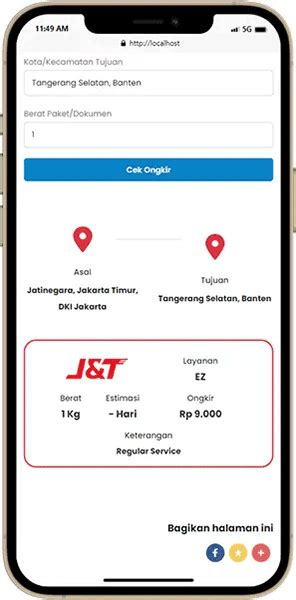 Cek Ongkir Tarif J T Express Ongkos Kirim Terbaru 2025 Cekidot Id