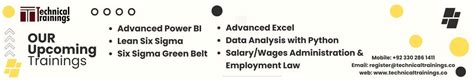 technical trainings on linkedin advancedexcel leansixsigma powerbi