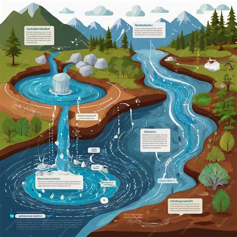 The Hydrological Cycle Process Visually For Learning Course Water