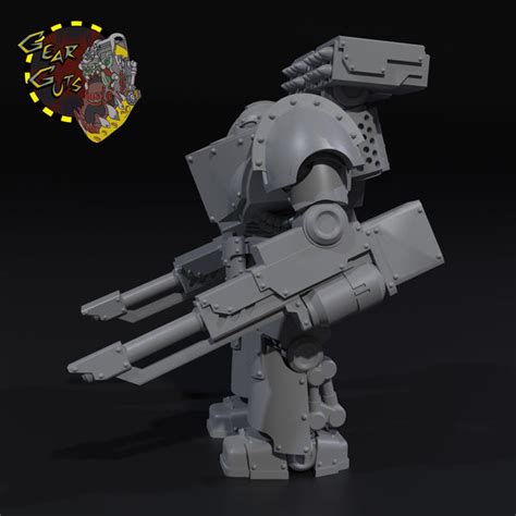 Iron Crusader Vault Mech B Stl Download Gear Guts Mek Shop