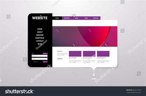 Colorful Abstract User Interface Vector Design Stock Vector Royalty