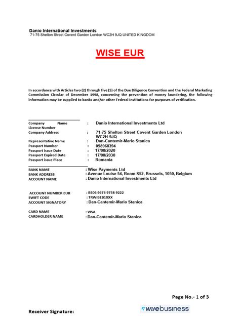 Cis Danio Wise Eur Pdf