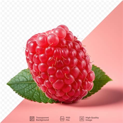 Premium Psd A Raspberry That Is Red And Black