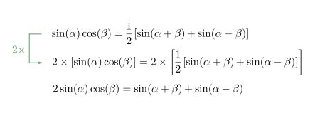 Product To Sum Identities Formula Derivation Examples Video Lesson Transcript Study Com