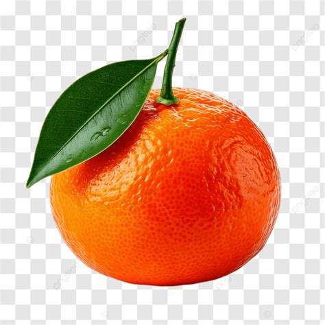 A Mandarin With Leaf Isolated On White Background Mandarin Mandarin