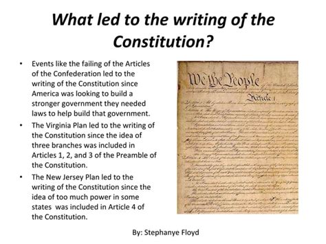 United States Constitution Ppt Civic Affairs Politics
